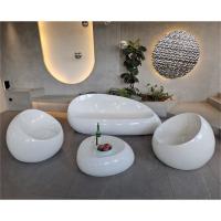 China White Fiberglass Table Chair Set 4-Piece Outdoor Furniture with 45-50 Day Production and 1000 Sets Monthly Capacity for sale
