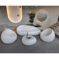 China White Fiberglass Table Chair Set 4-Piece Outdoor Furniture with 45-50 Day Production and 1000 Sets Monthly Capacity for sale