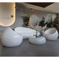 China White Fiberglass Table Chair Set 4-Piece Outdoor Furniture with 45-50 Day Production and 1000 Sets Monthly Capacity for sale