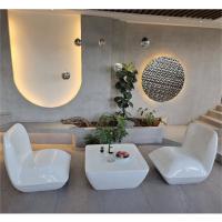 China Custom Fiberglass Resin Furniture Sets - 45-50 Day Production, Lightweight Outdoor Tables & Chairs for sale