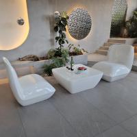 China Custom Fiberglass Resin Furniture Sets - 45-50 Day Production, Lightweight Outdoor Tables & Chairs for sale