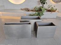 China Stainless Steel Planter Pots 1.5mm Thick Custom Sizes Weatherproof Outdoor Garden Planters for sale