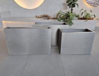 China Stainless Steel Planter Pots 1.5mm Thick Custom Sizes Weatherproof Outdoor Garden Planters for sale