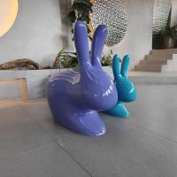 China QG-FP0001 Fiberglass Resin Furniture Sets - Lightweight 5pc MOQ with Custom Logo Options for Outdoor Use for sale