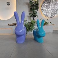 China QG-FP0001 Fiberglass Resin Furniture Sets - Lightweight 5pc MOQ with Custom Logo Options for Outdoor Use for sale