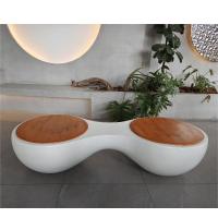 China White Fiberglass Furniture Sets - Lightweight FRP Tables & Chairs with 45-50 Day Production, CE/ISO9001 Certified for sale