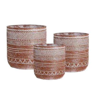 China Arch Replica GRC Planter Pots Lightweight For Home Decoration for sale