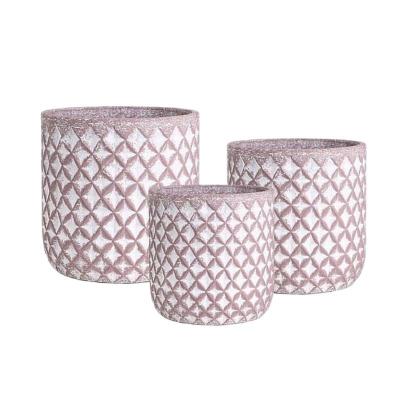 China QUANGUI GRC Cement Planter Pots 80cm Modern Durable Fiber Concrete Planters for Indoor Outdoor Garden for sale