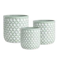 China QUANGUI GRC Cement Planter Pots 80cm Modern Durable Fiber Concrete Planters for Indoor Outdoor Garden for sale