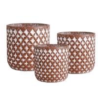 China QUANGUI GRC Cement Planter Pots 80cm Modern Durable Fiber Concrete Planters for Indoor Outdoor Garden for sale