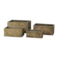 China GRC Cement Planter Pots 5-6 Years Outdoor Weather Resistant Fiber Concrete Flower Pot for sale