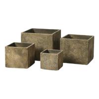 China GRC Cement Planter Pots 5-6 Years Outdoor Weather Resistant Fiber Concrete Flower Pot for sale