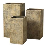 China GRC Cement Planter Pots 5-6 Years Outdoor Weather Resistant Fiber Concrete Flower Pot for sale