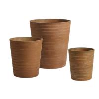 China GRC Fiber Cement Planter Pots Archaic Style 5-6 Years Outdoor Durable Round for sale