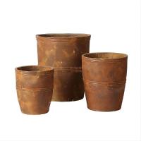 China Hand Carved GRC Planter Pots 80cm for Indoor Outdoor Garden Decor for sale