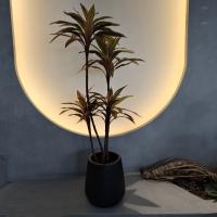 China Plastic Green Artificial Plants Indoor / Outdoor Artificial Flowers 140cm for sale