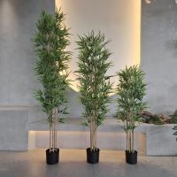 China Artificial Bamboo Tree X 7 UV Resistant Plastic Plants 120-180CM for sale