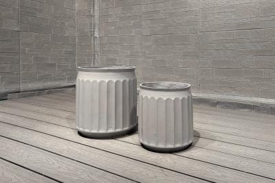 China Modern Durable Fiber Clay Planter Guaranteed 5-6 Years for sale