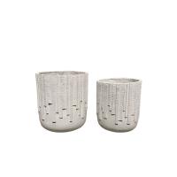 China 7-8 Year Durable Fiber Clay Planter for Indoor Gardens for sale