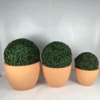China Fiber Cement Planter Pot Frost Resistant Round 540mm for Indoor Outdoor Garden for sale