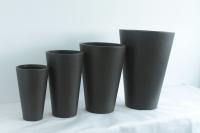 China Smooth Surface Fiber Clay Planter For Flower / Green Plant Growing Needs for sale