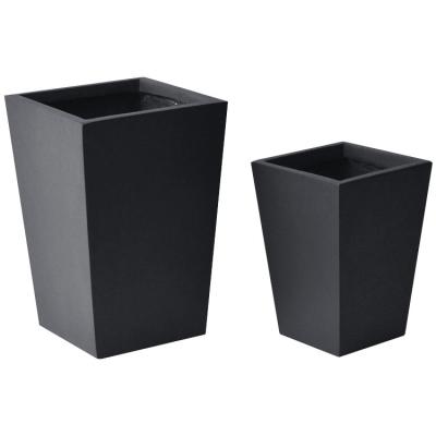 China Hand Carved Fiber Clay Planter Modern Style Waterproof Fireproof Durable 300mm 230mm for sale