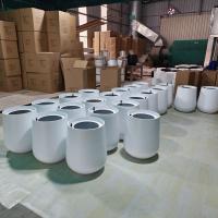 China Fiberglass Flower Pots Round Shape GRP Planter Box for Outdoor Indoor Decor Custom Size for sale