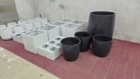 China Fiberglass Flower Pots Lightweight GRP Planter Box for Indoor Outdoor Decor 10 Days Sample for sale
