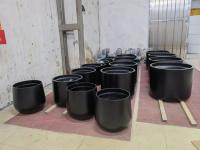 China Fiberglass Flower Pots Lightweight GRP Planter Box for Indoor Outdoor Decor 10 Days Sample for sale