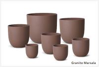 China Wholesale 10 Inch Fiber Clay Flower Pot Reinforced Planter for Indoor Outdoor Garden Decoration for sale