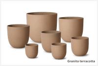 China Wholesale 10 Inch Fiber Clay Flower Pot Reinforced Planter for Indoor Outdoor Garden Decoration for sale