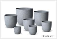 China Wholesale 10 Inch Fiber Clay Flower Pot Reinforced Planter for Indoor Outdoor Garden Decoration for sale