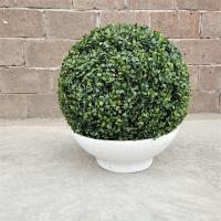 China 10 Inch Fiber Clay Planter Bowl Round Flower Pot for Indoor Outdoor Garden Decoration for sale