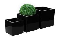 China Fiberglass Plant Pot Matte Finish Customizable Sizes for Indoor Outdoor Use for sale