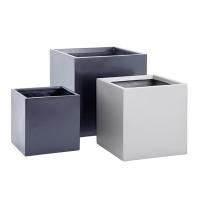 China Fiberglass Plant Pot Matte Finish Customizable Sizes for Indoor Outdoor Use for sale