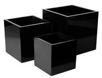 China Fiberglass Plant Pot Matte Finish Customizable Sizes for Indoor Outdoor Use for sale