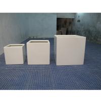 China Fiberglass Plant Pot Matte Finish Customizable Sizes for Indoor Outdoor Use for sale