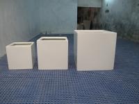 China Fiberglass Plant Pot Matte Finish Customizable Sizes for Indoor Outdoor Use for sale