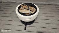 China Quangui QG-FR-02 Fiber Clay Firepit - Round 7-Day Sample Modern Outdoor Heating for sale