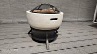 China Quangui QG-FR-02 Fiber Clay Firepit - Round 7-Day Sample Modern Outdoor Heating for sale