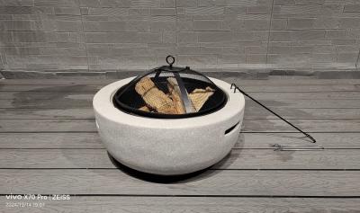 China Quangui Firepit D600×H380MM Round Ethanol Fuel Outdoor & Indoor Heating Solution for sale