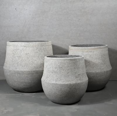 China Frost Resistant GRC Planter Pot Quadrate 52x52x47cm for Indoor Outdoor Garden for sale