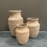 China Quangui GRC Planter Pots 5-6 Years Outdoor Frost Resistant Cement Flower Planters for sale