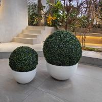 China Fiber Clay Planters For Garden Durable And Modern Design for sale
