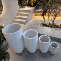 China Indoor Hotel Fiber Clay Planter for sale