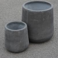 China Enhance Your Garden With Elegant Fiber Clay Planters Round Shape for sale