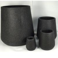 China Enhance Your Garden With Elegant Fiber Clay Planters Round Shape for sale