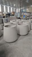 China Enhance Your Garden With Elegant Fiber Clay Planters Round Shape for sale