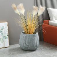 China Frost Resistant Fiber Clay Planter D440x390mm Indoor Outdoor Modern for sale
