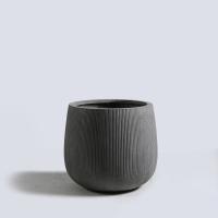 China Quangui GRC Planter Pots 55x55x48.5H Frost Resistant Cement Flower Planters for Indoor Outdoor Garden for sale